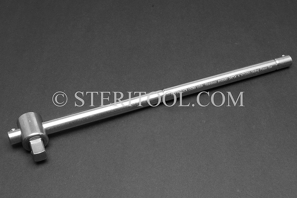 STERITOOL INC - #10590 - 10" x 3/8DR Stainless Steel Sliding Head Power ...
