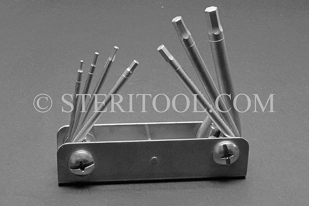 STERITOOL INC - #12001 - Stainless Steel 7 pc Metric Folding Hex Key ...