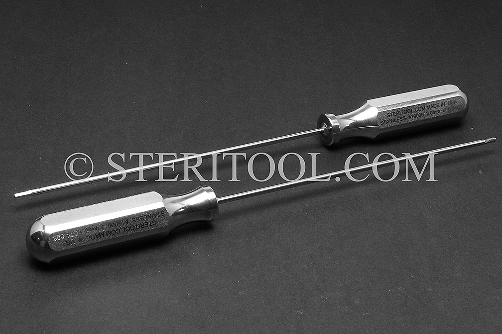 STERITOOL INC - #19006 - 2.0mm Hex x 6"(150mm) Stainless Steel Ortho ...