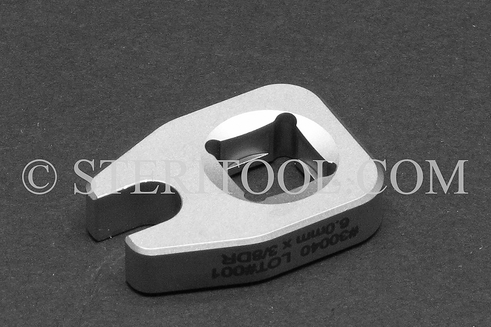 STERITOOL INC - #30040 - 6mm x 3/8 DR Stainless Steel Crows Foot Wrench ...