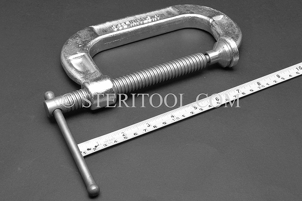 STERITOOL INC - #09989 - 4" Stainless Steel C Clamp. #09989