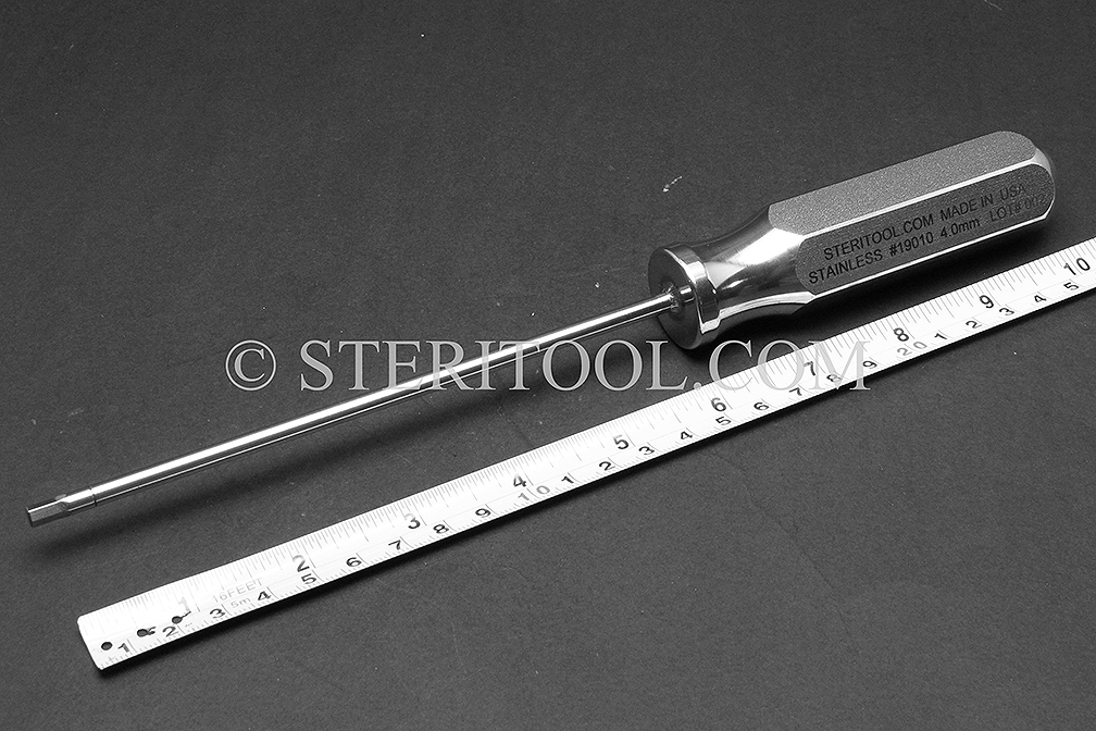 STERITOOL INC - #19010 - 4.0mm Hex x 6"(150mm) Stainless Steel Ortho ...